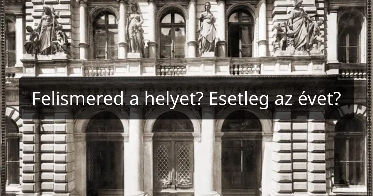 Ilyen is volt Budapest | Közepe, Párizsi utca, a KIRÁLYI FŐ-POSTAHIVATAL