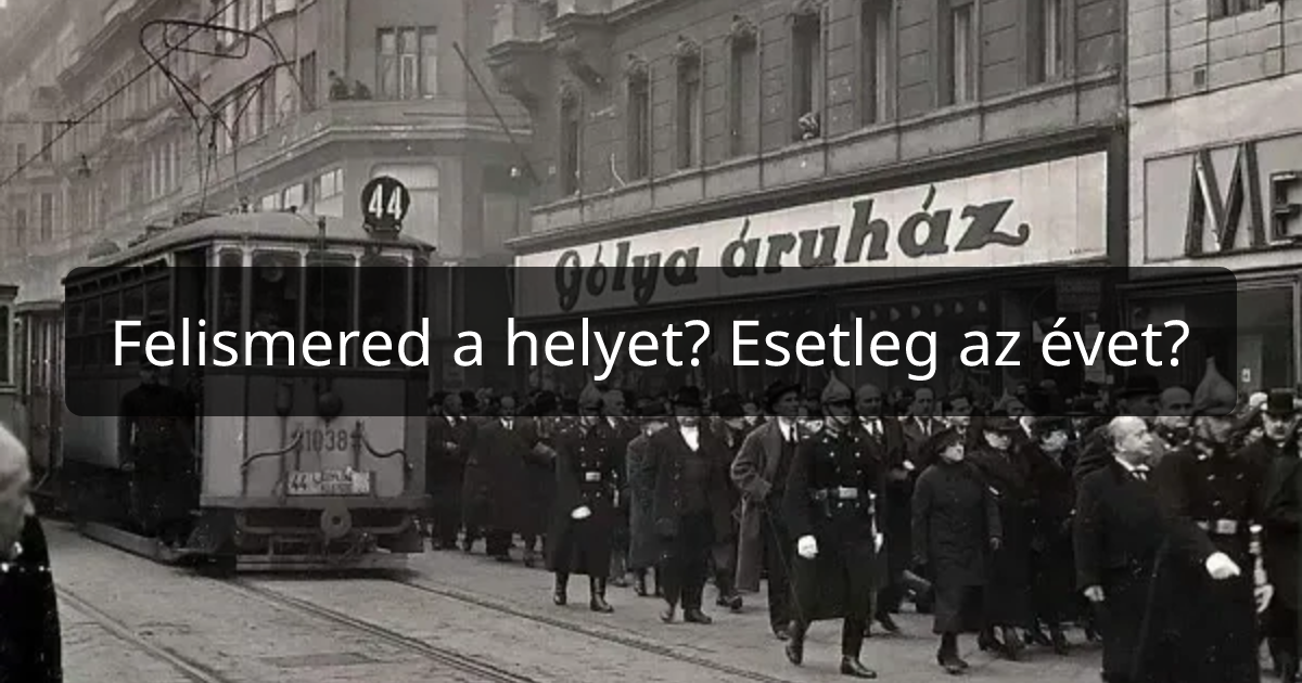 Ilyen is volt Budapest | Rákóczi út és a Gólya áruház előtt Gróf Teleki ...